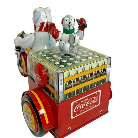 Franklin Mint | Other | Vintage Coca Cola Tin Motor Bike Franklin Mint 9s Collectible New In Box ...